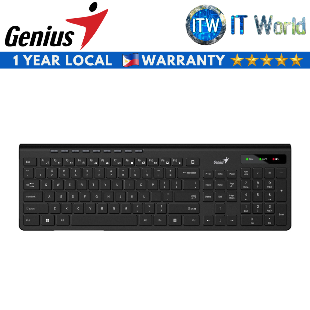 Genius Slimstar 7230 Wireless Slim Keyboard(GEN31310021400) | Lazada PH