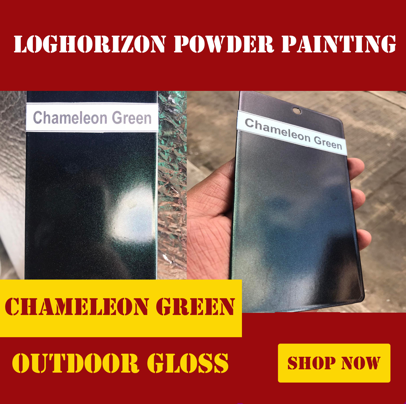 Powder Coating Powder - 1kg Chameleon Green - SPECIAL POWDER PAINT ...