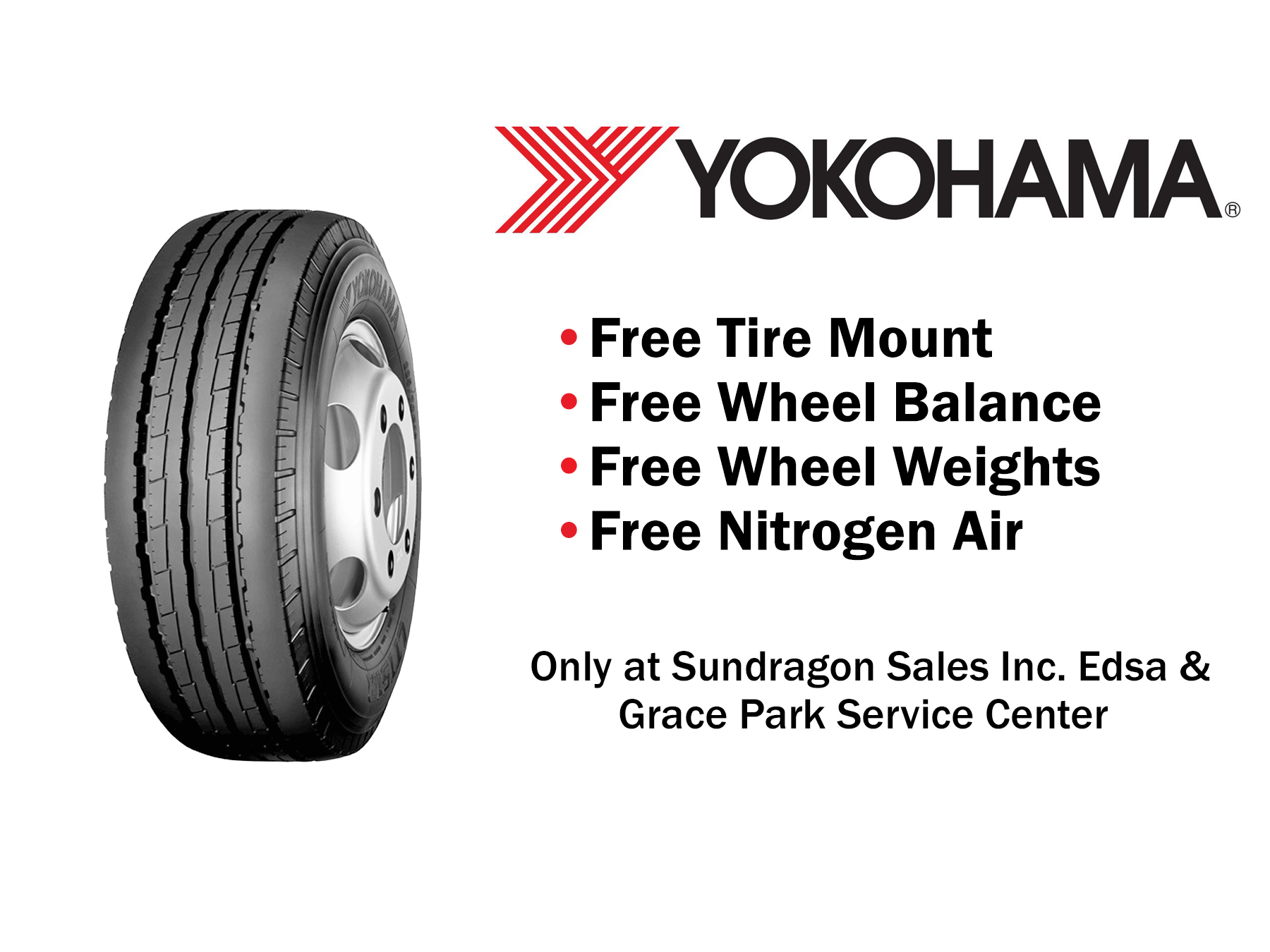 Yokohama 205/70 R16 111/109L LT151R (Rib Type) Tubeless Type Tire ...