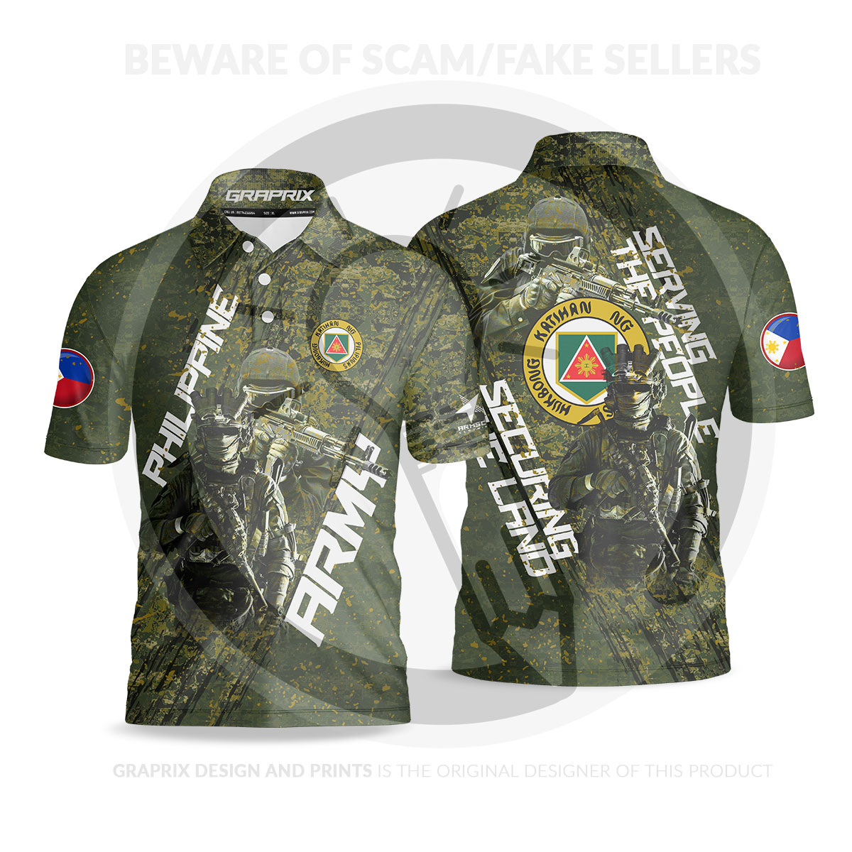 Army V3 Tactical Polo Shirt Full Sublimation | Lazada PH