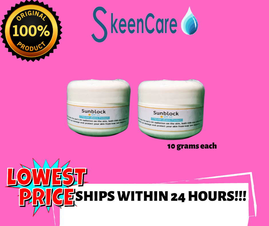 Skeen Care Original Sunblock cream SPF 45 Extra Sun protection 10g ...