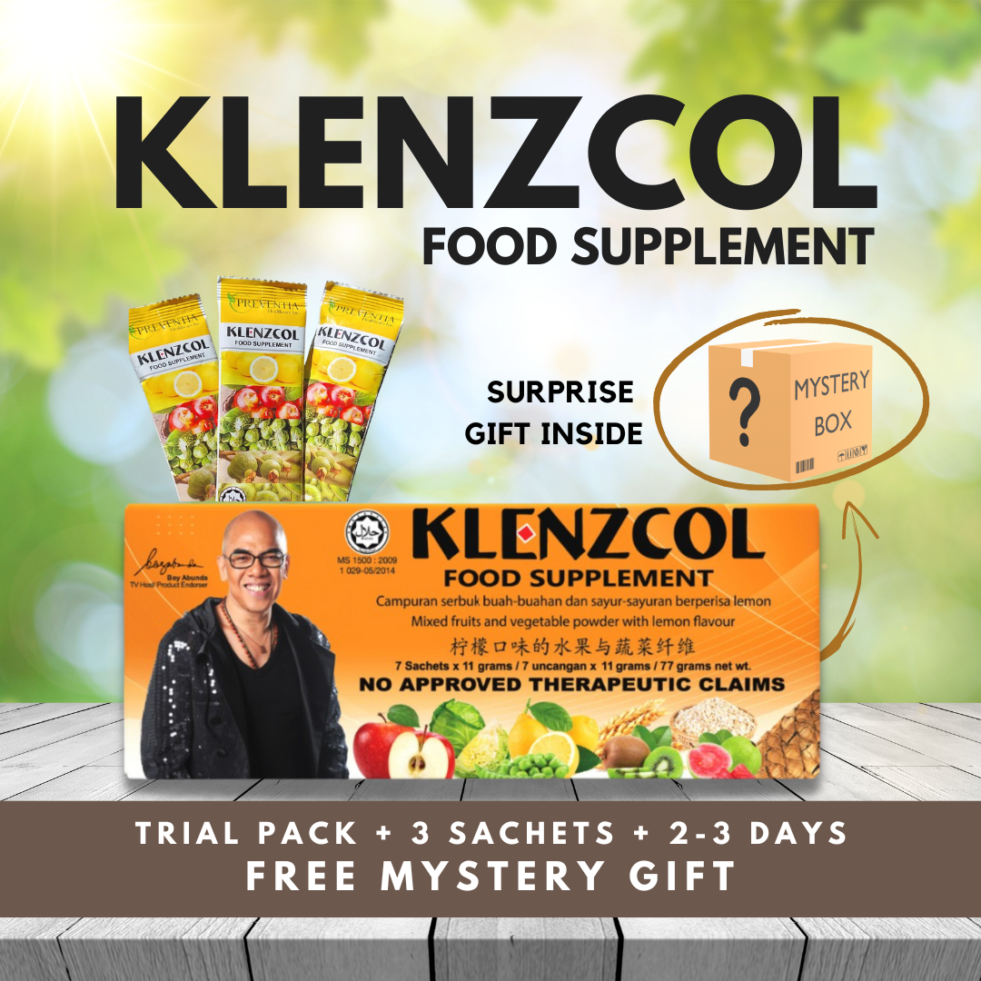 AUTHENTIC KLENZCOL Food Supplement (TRIAL PACK) 11g x 3 sachets NEW ...