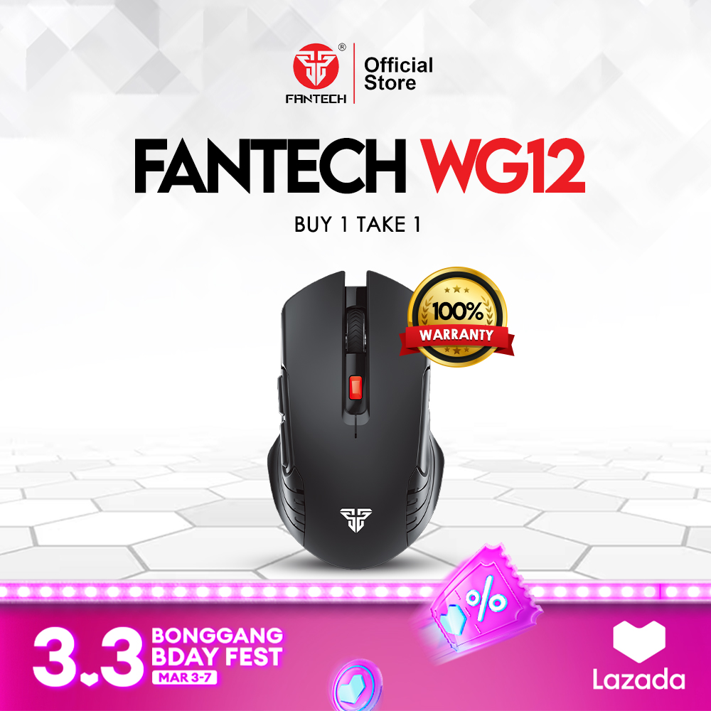 Fantech Raigor III WG12 2.4 GHZ Wireless Gaming Mouse Ambidextrous ...