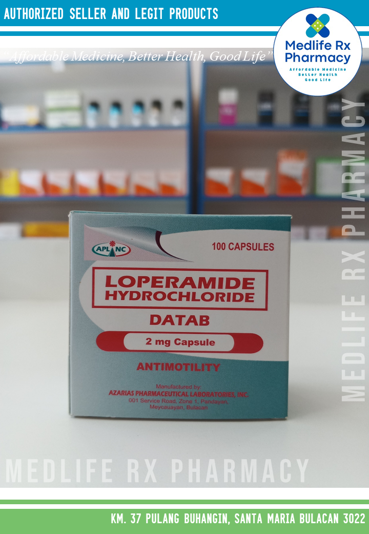 DATAB - Loperamide Hydrochloride 2mg - 10 capsules | Lazada PH