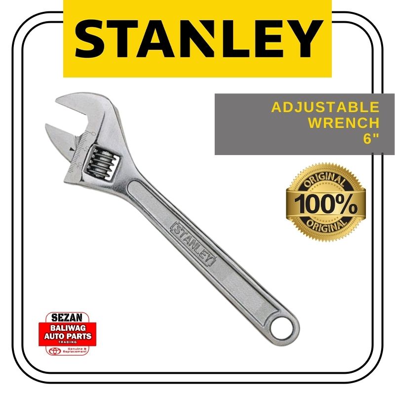 STANLEY ADJUSTABLE WRENCH SIZE 6” 8” 10” 12” | Lazada PH