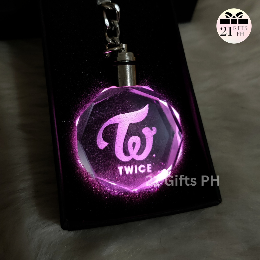LED Crystal Keychains BINI BTS Tinytan Blackpink SB19 AOT Avengers logo ...