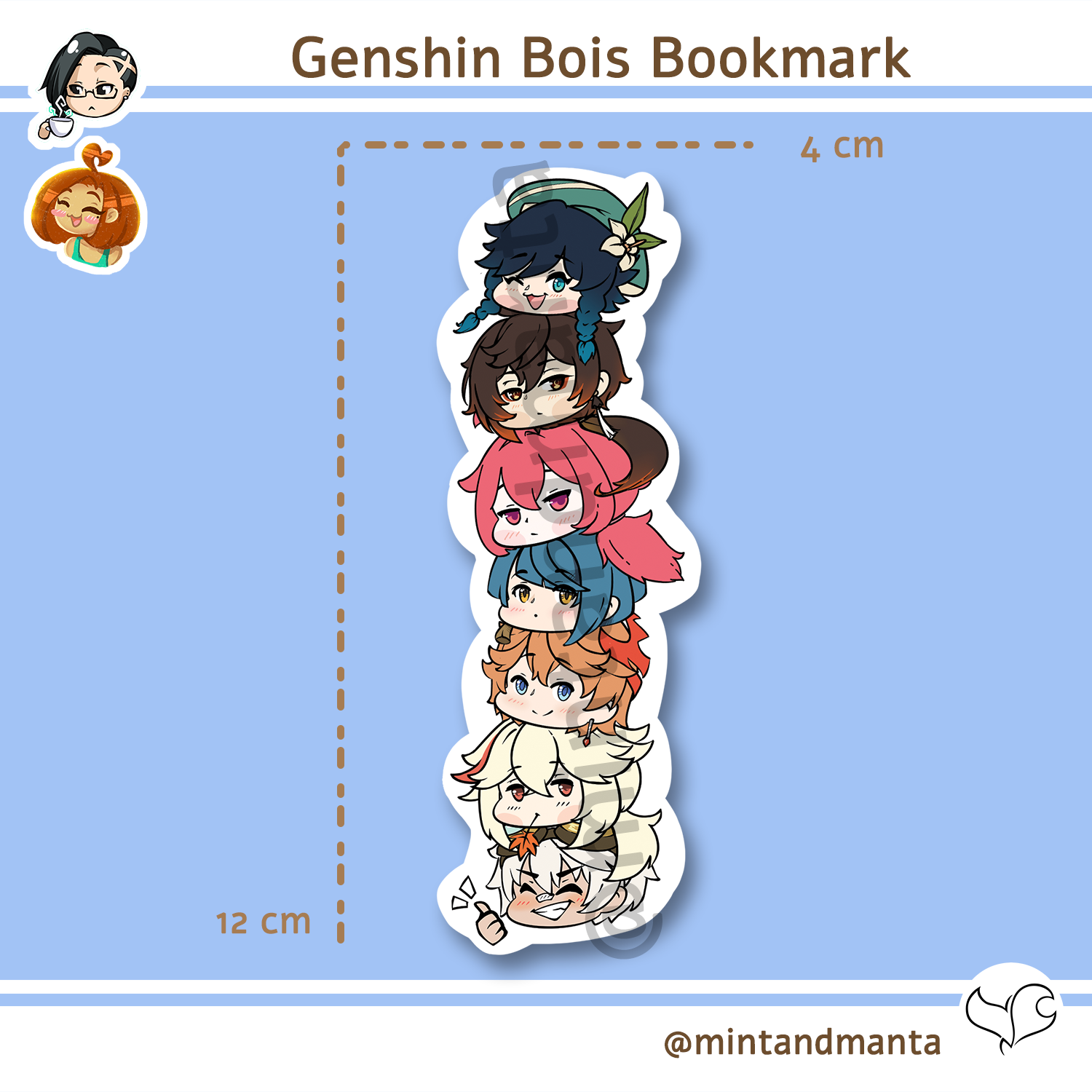 Genshin Impact Bookmark | Books | Cute Bookmark | School Supply ...