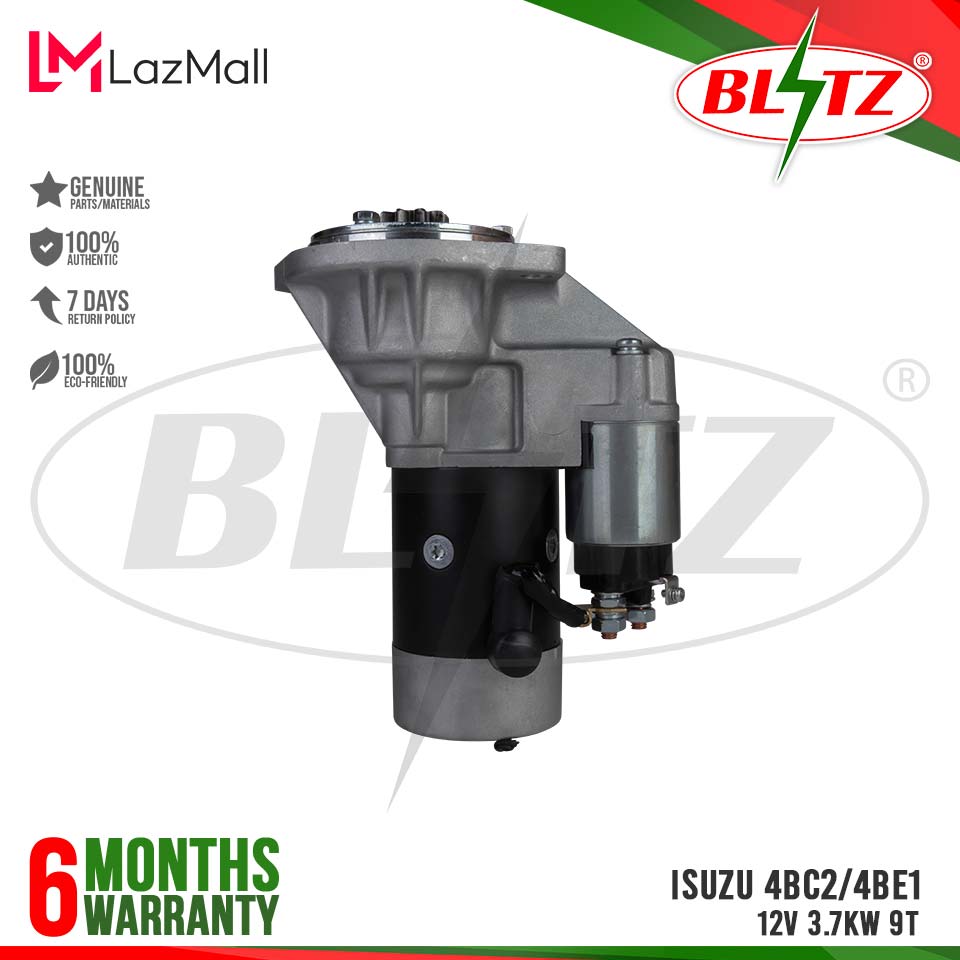 BLITZ STARTER ASSEMBLY ISUZU 4BC2 / 4BE1 9T 12V / 3.7KW 6 MONTHS ...