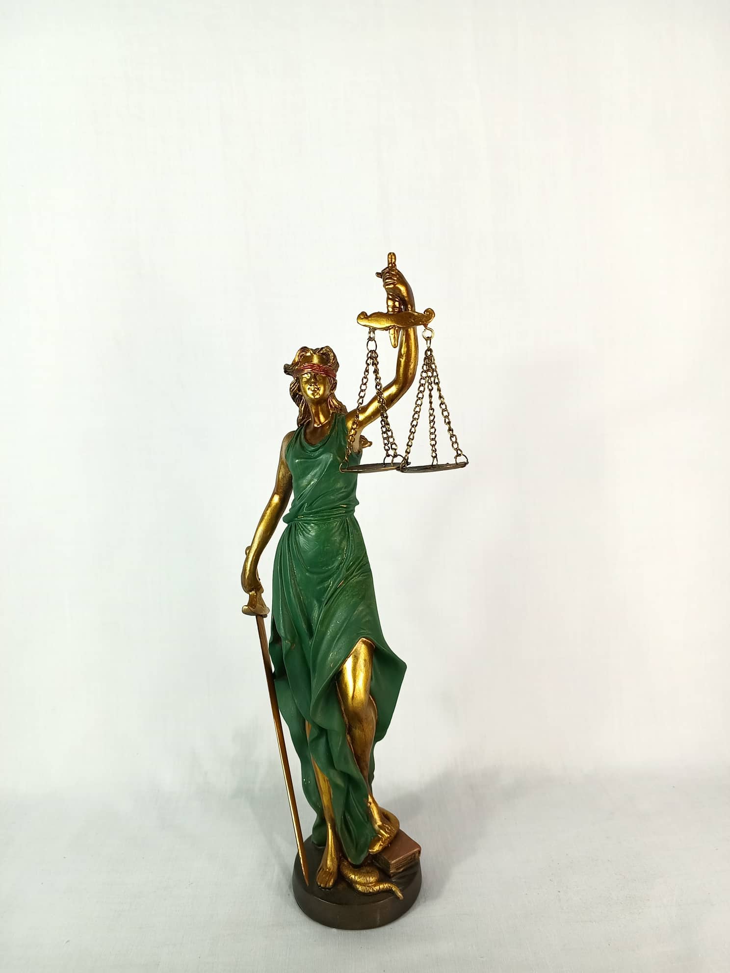 Metallic Lady Justice Figurine Sculpture - Home Decor, Collection, Gift ...