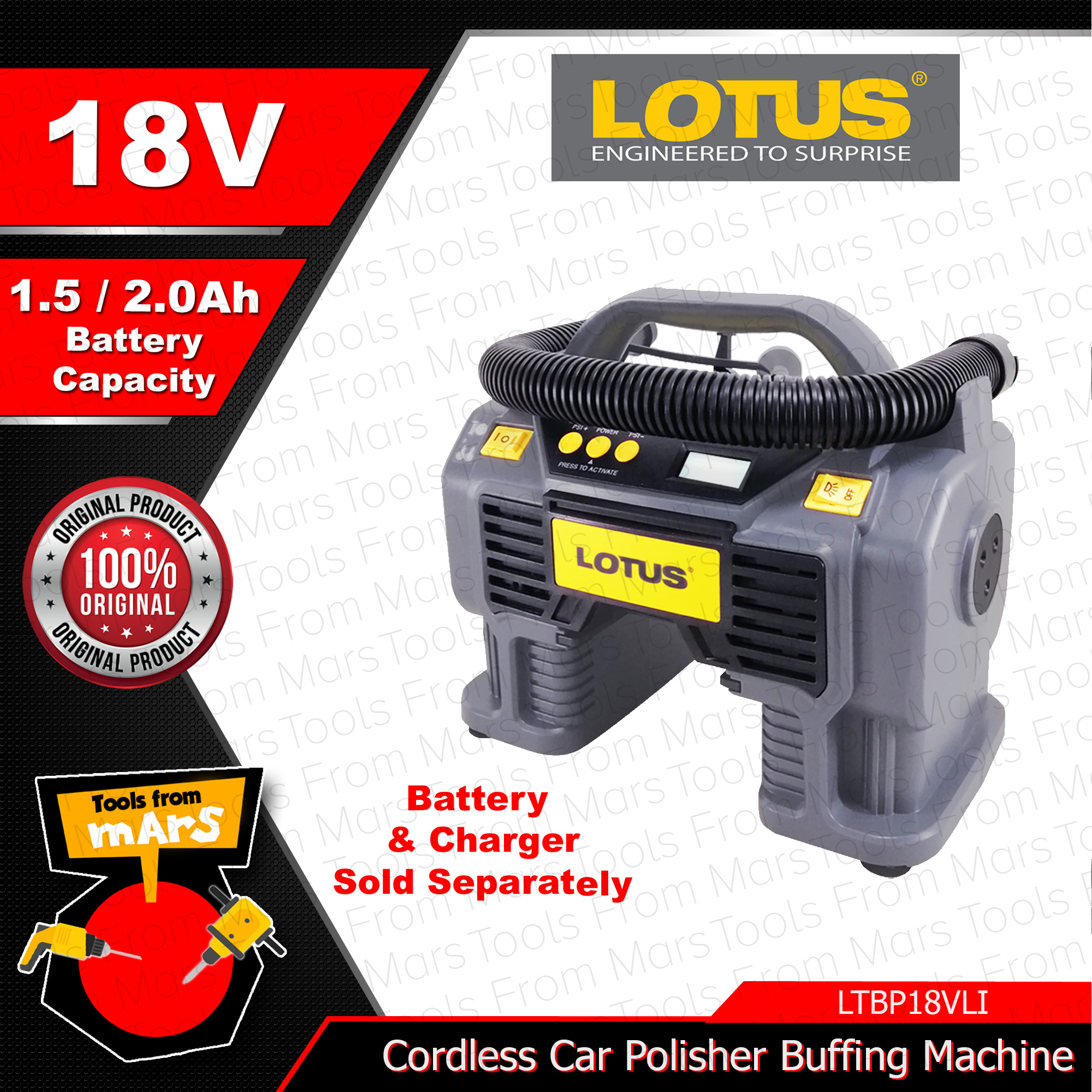 LOTUS X-LINE Cordless Air Compressor Station 18V LTCC18VLI •TFM• LCPT ...