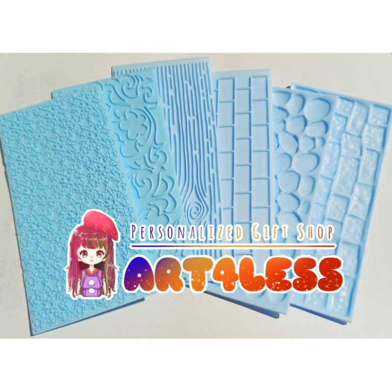 Texture Stamp Set of 6 assorted designs for Clay Souvenir projects ...