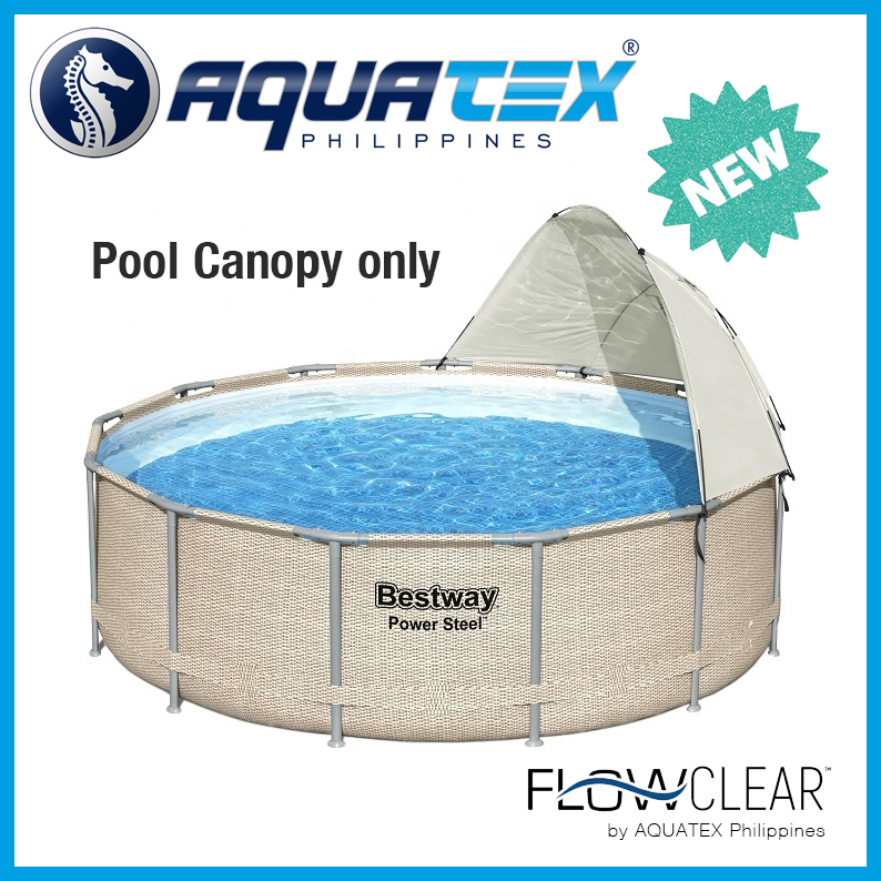FlowClear 58681 Swimming Pool Canopy Sunshade for Intex and Bestway ...