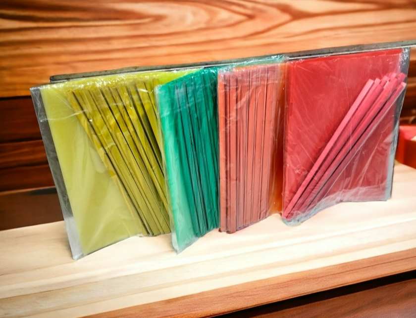 Sliding folders short ( plastic) 12 pcs per pack /per color per pack ...