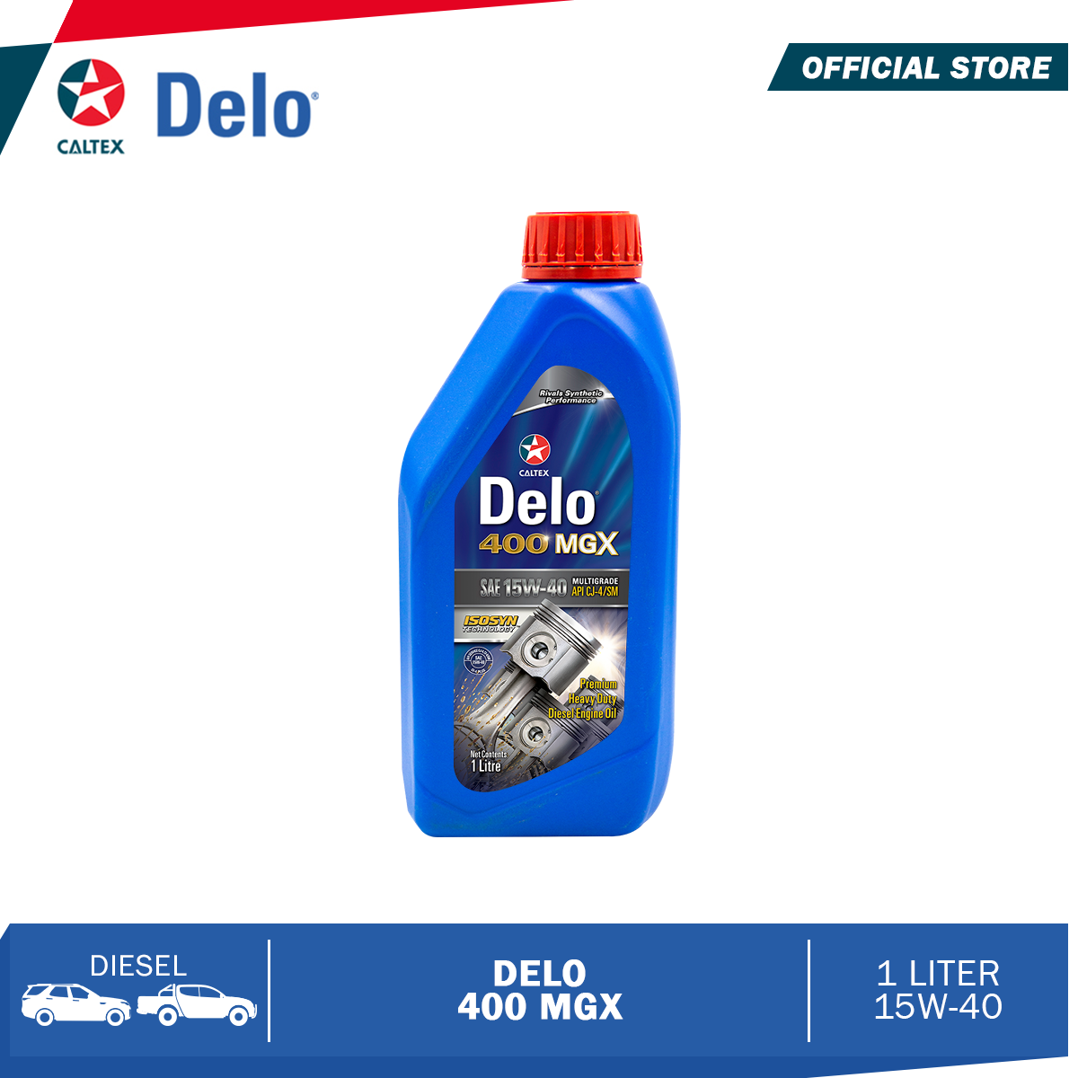 Caltex Delo 400 MGX SAE 15W-40 1 Liter | Lazada PH