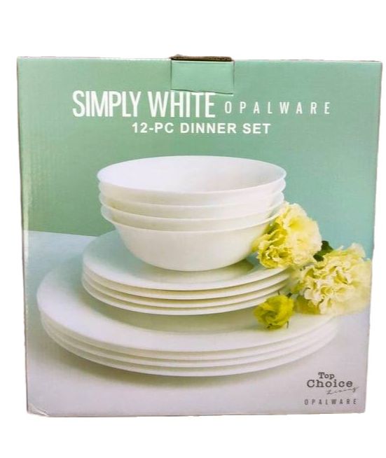 Imported..SIMPLY WHITE Opalware 12 PC Dinner Set (sold by set) | Lazada PH