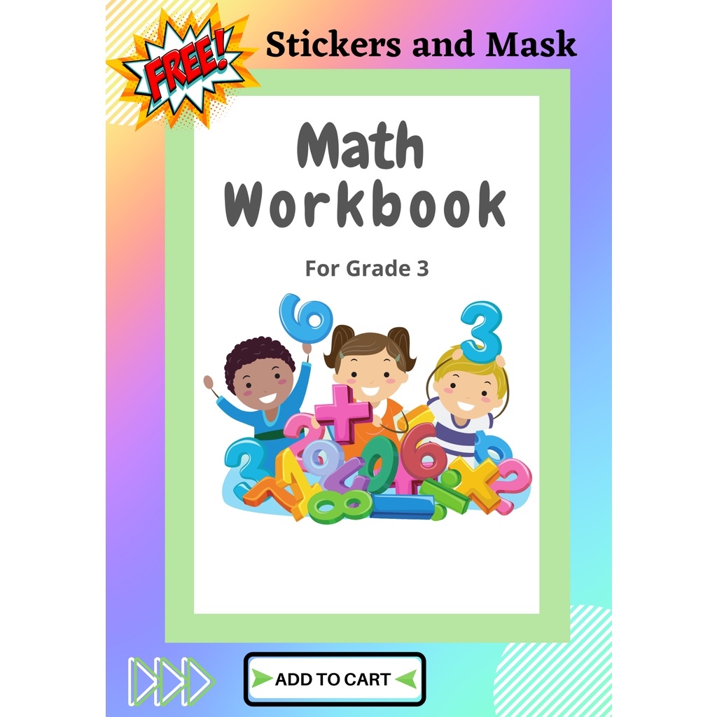 【Hot sale】 GRADE 3 MATH WORKBOOK (90 PAGES) | Lazada PH