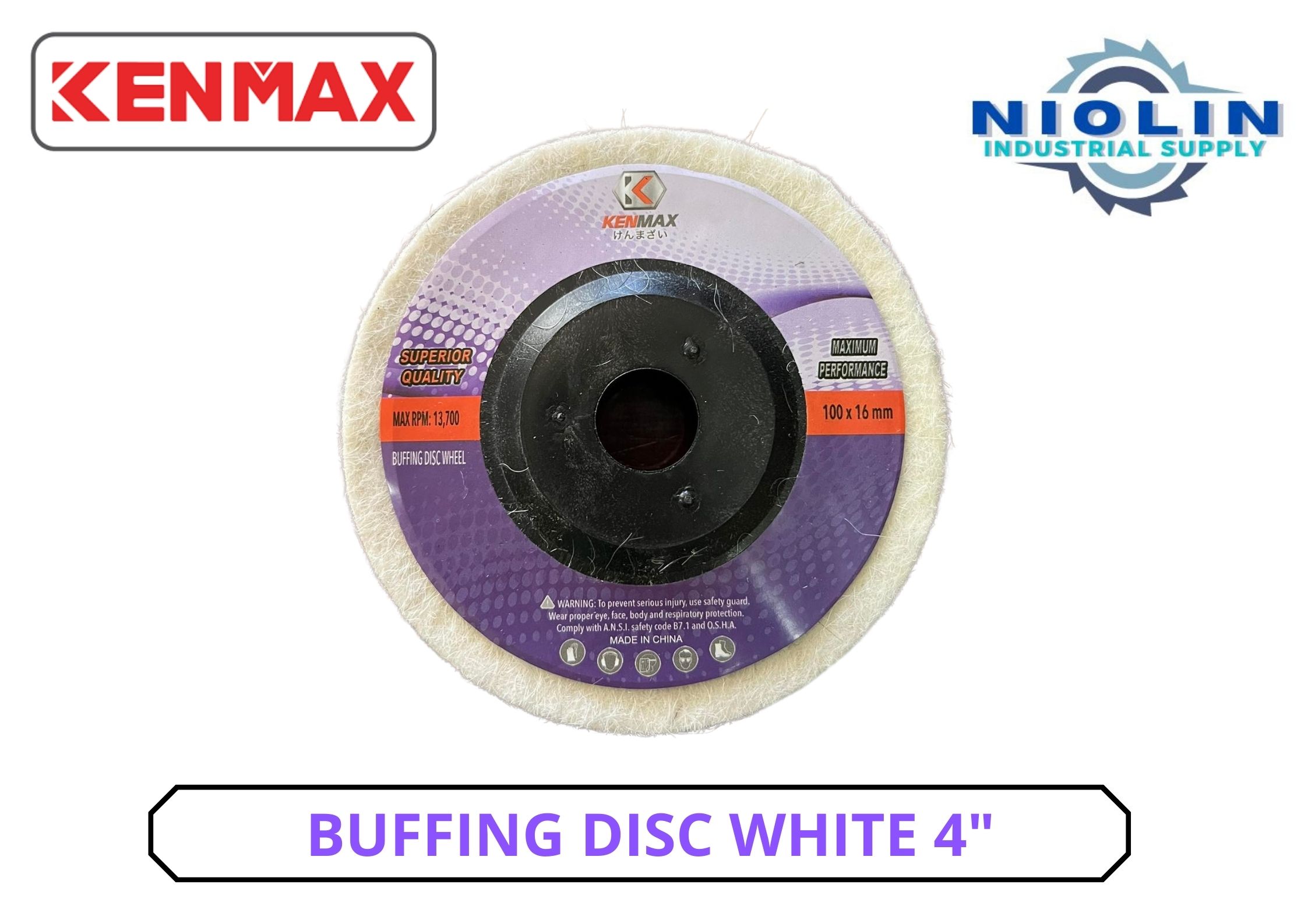 KENMAX BUFFING DISC 4" ( Gray / White ) | Lazada PH