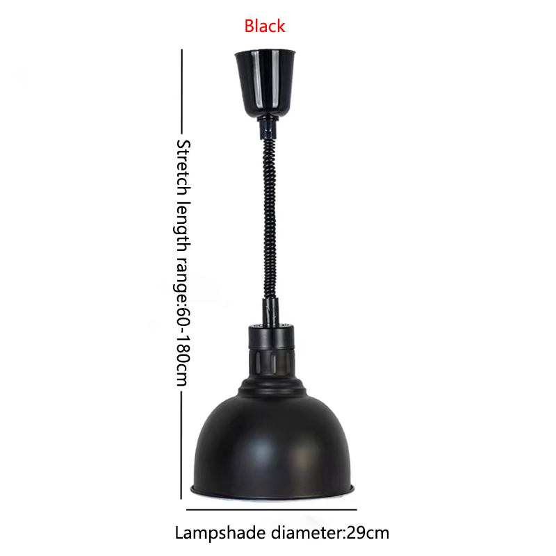HEJI Commercial Food Warmer Lamp Retractable Cooked Fried Chandelier ...