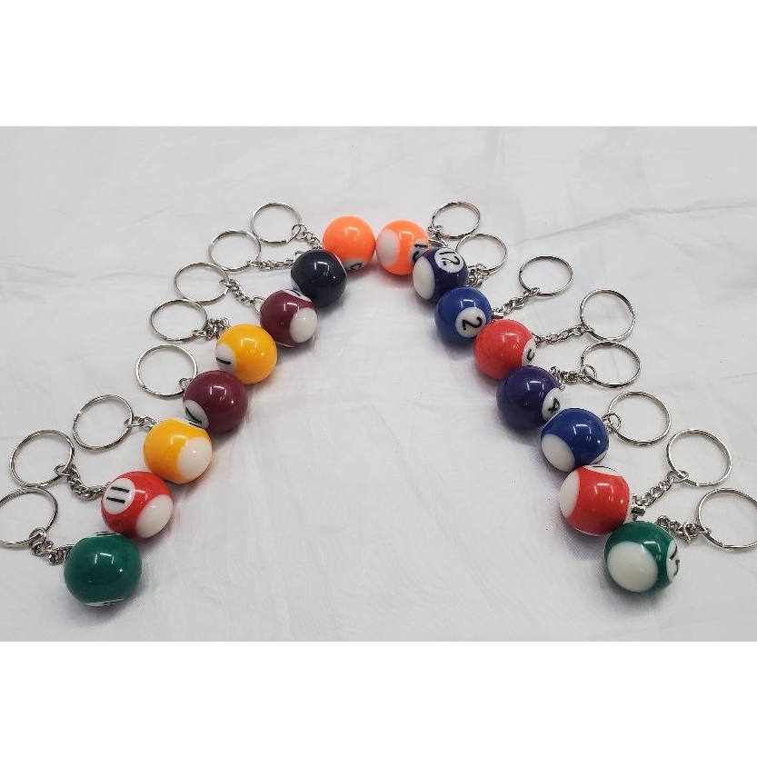KEYCHAIN BALL / BILLIARD KEYCHAIN | Lazada PH