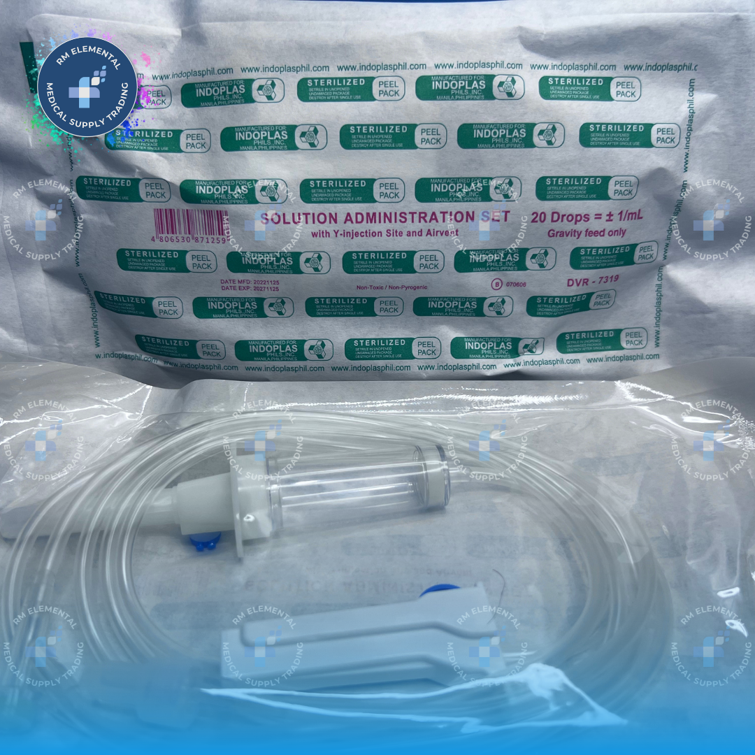 Infusion Set (INDOPLAS) Macroset 20 drops/ Microset 60 drops Per Piece ...