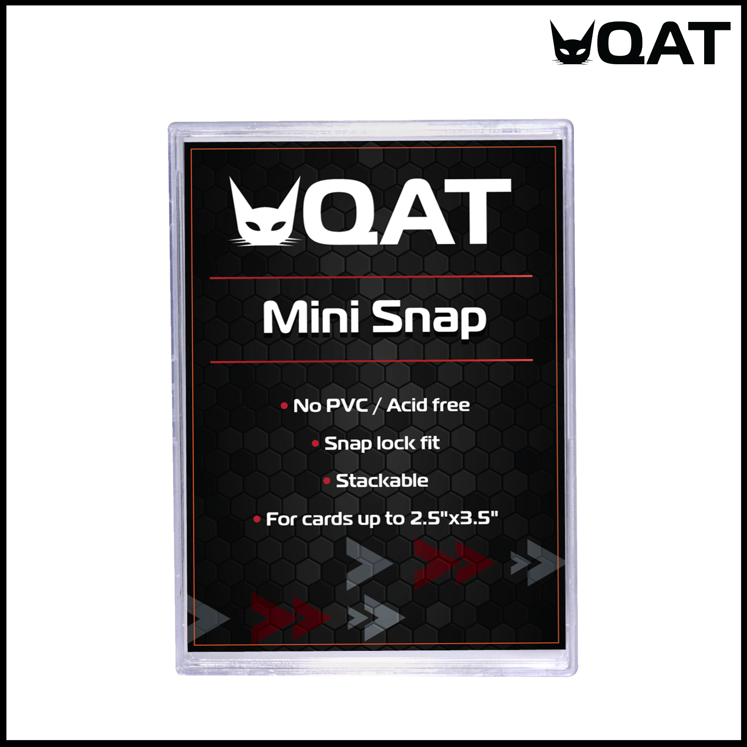 [QAT] Mini Snap Acrylic Case. For MTG Commander, NBA cards, KPOP ...
