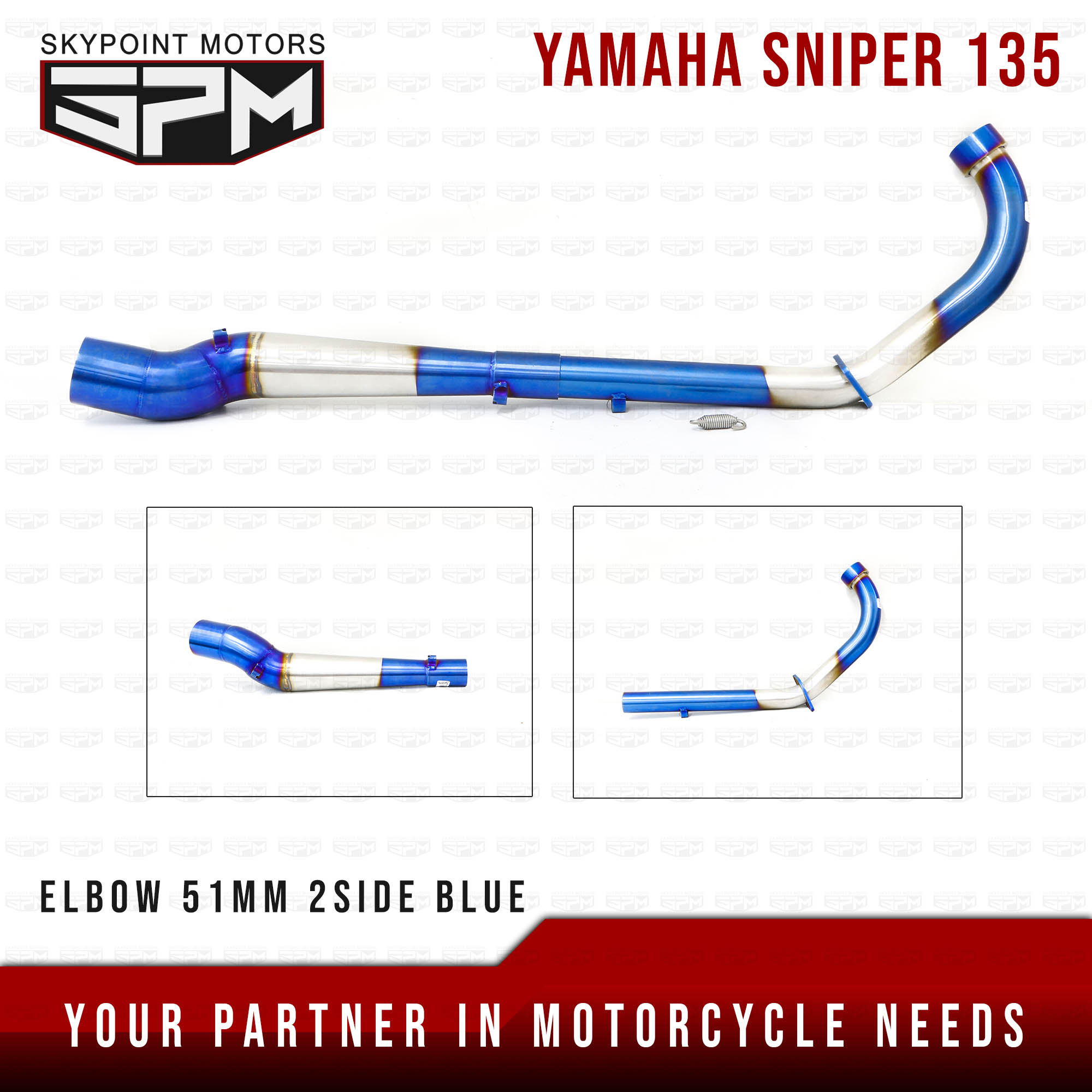 R8 51MM ELBOW SNIPER 135 / SNIPER 135 CLASSIC 2 SIDE BLUE (9856-332 ...