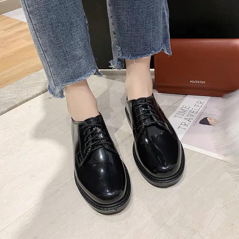Glossy leather men's service /security / police formal work shoes ...