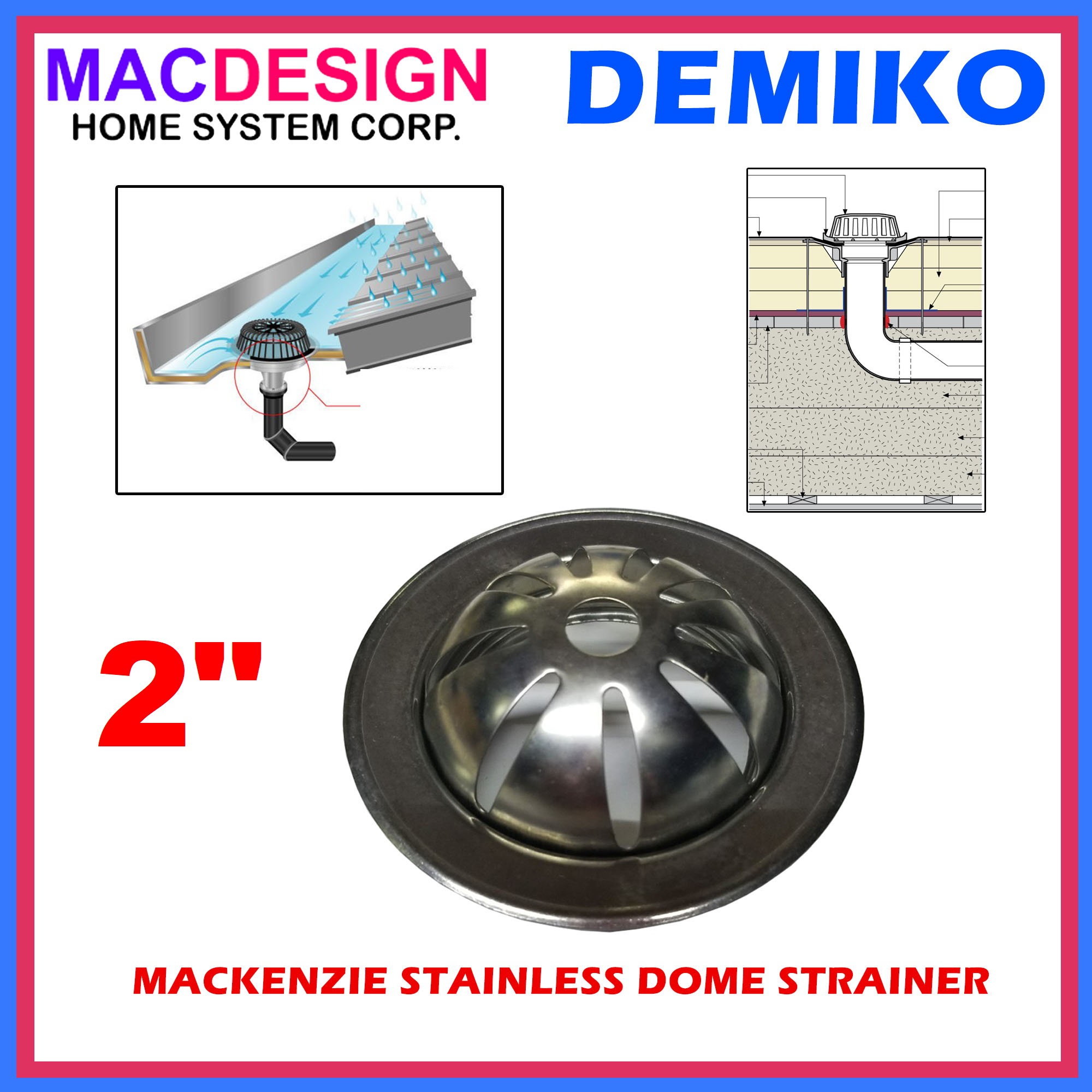 DOME STRAINER STAINLESS MACDESIGN HOME (OFFICIAL SELLER) | Lazada PH