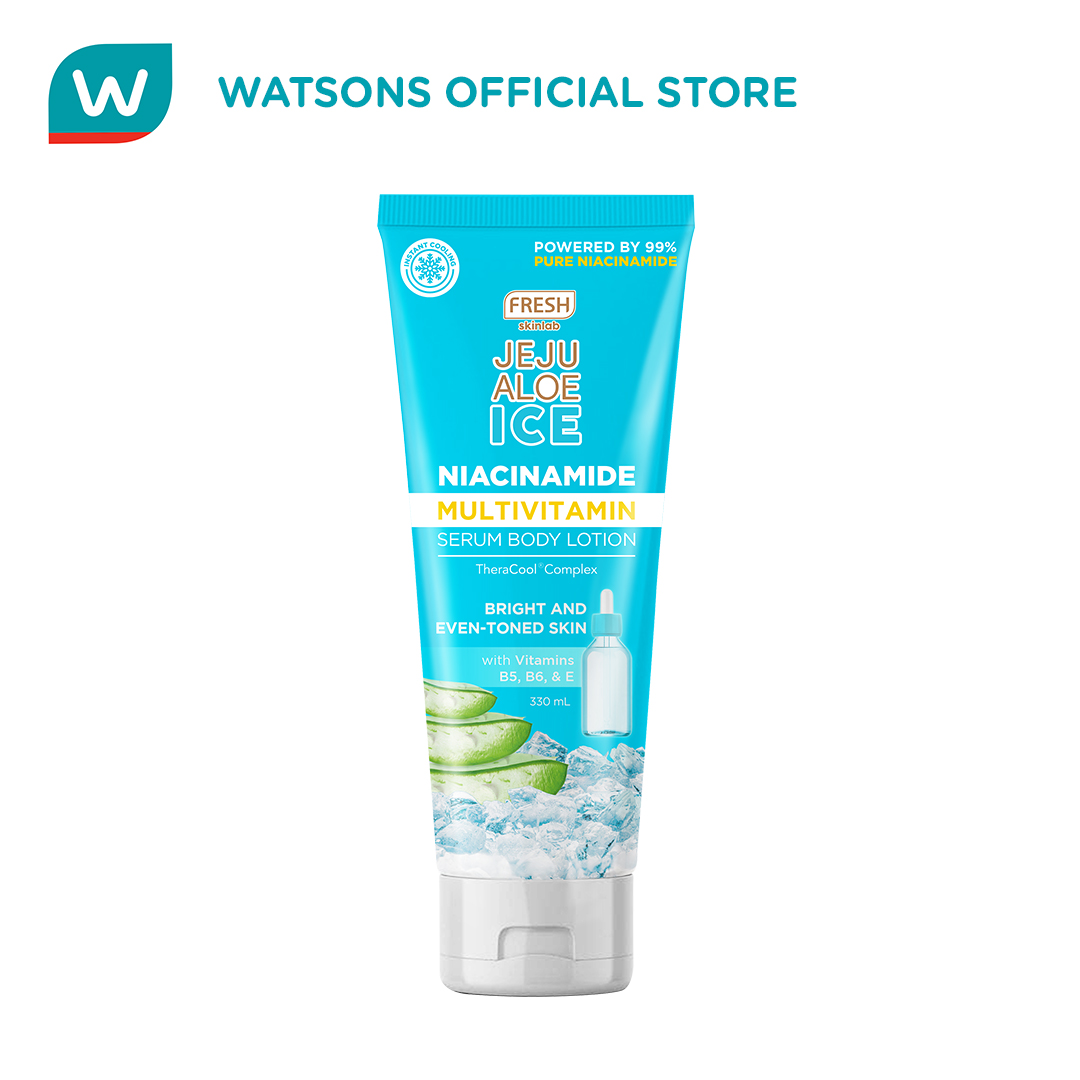 FRESH Jeju Aloe Ice Niacinamide Multivitamin Serum Body Lotion 330ml ...