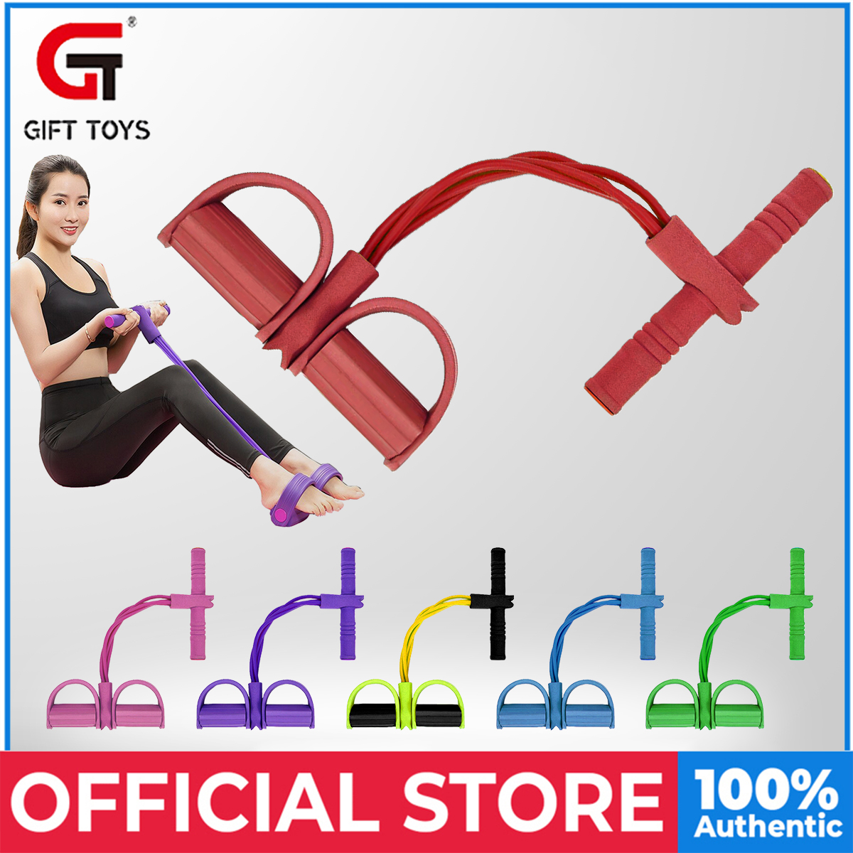 GT Household Multifunction Yoga Training Tension Rope / Tummy Trimmer ...