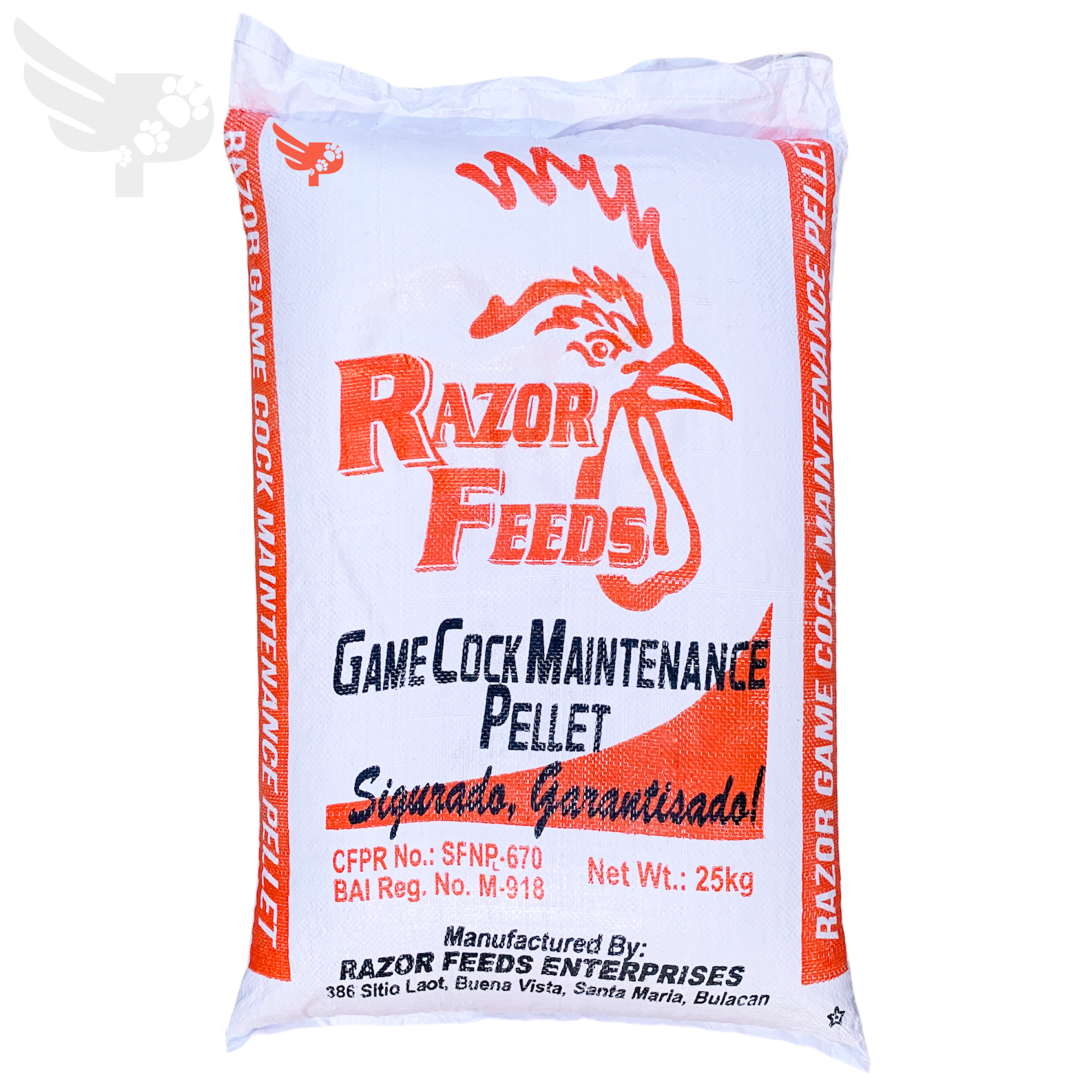 Razor Feeds Game Cock Maintenance Pellet 25KG - Feeds For Gamebirds ...