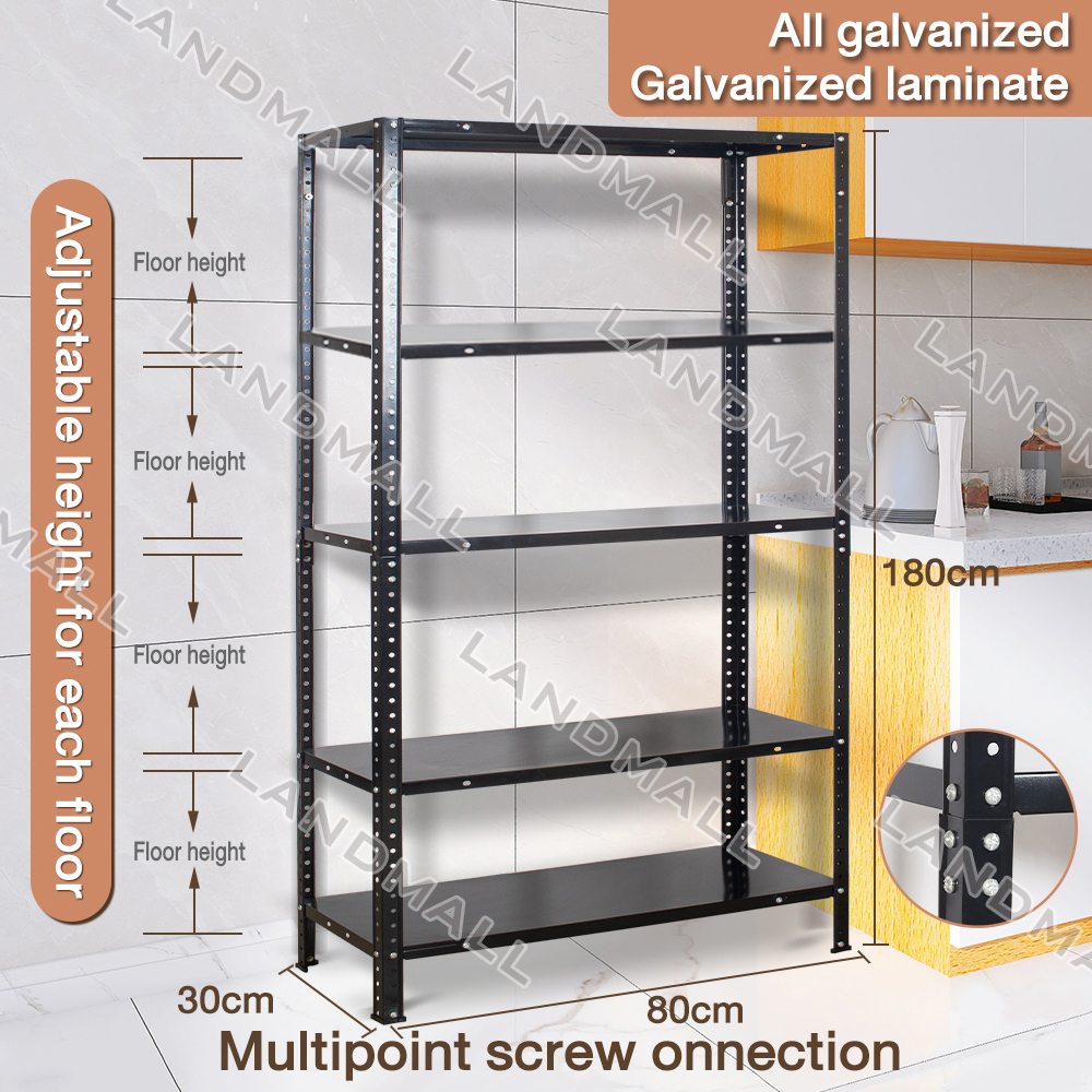 5 Layer Galvanized Metal Rack shelf Steel Rack Shelves Adjustable Storage organizer shelf for ...