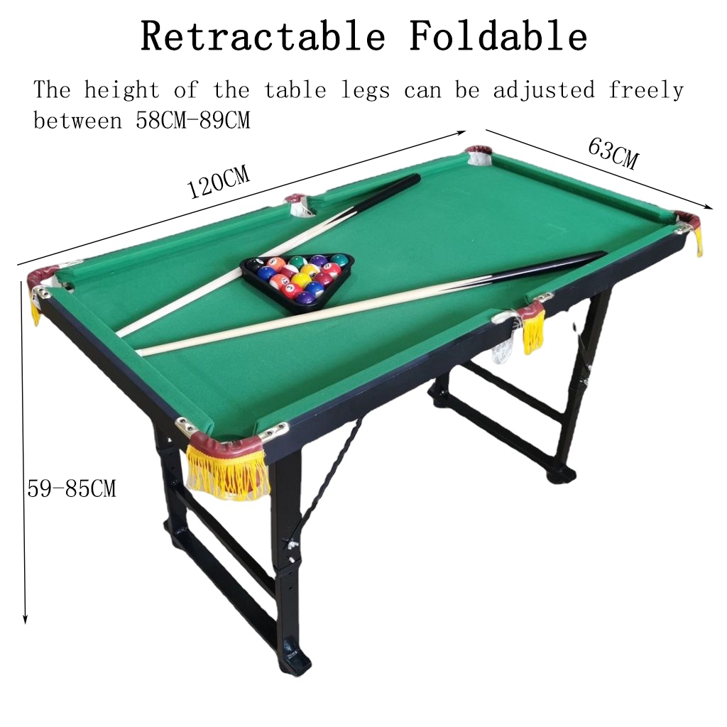 Mini billiard table for Kids wooden with tall feet pool table set taco ...