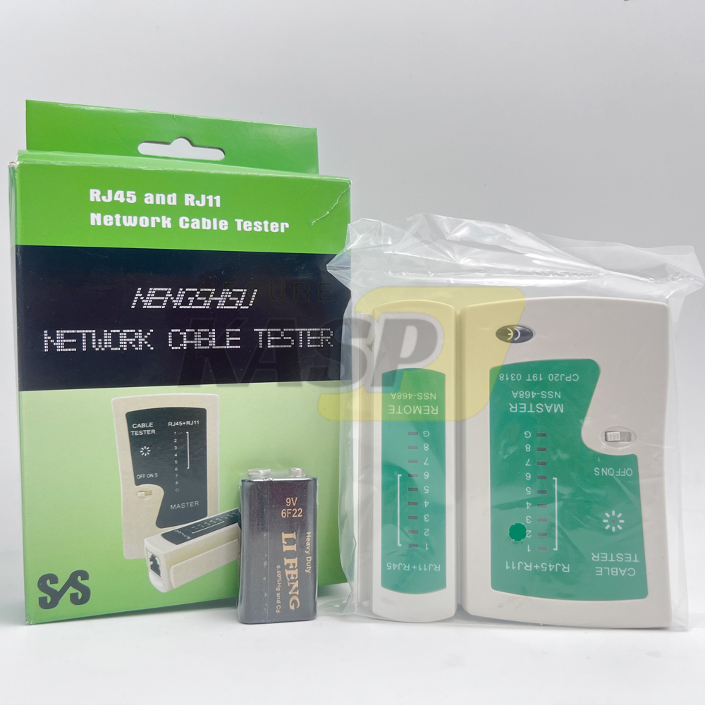 Network Cable Tester With Battery For Rj45 Rj11 Rj12 Cat5 Utp Lan ...