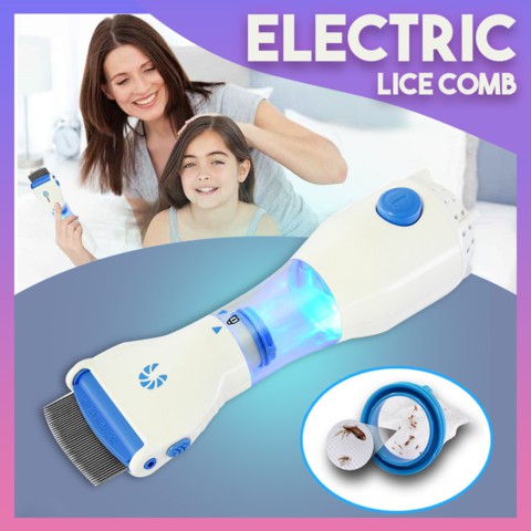 Electric Pet Anti-Flea & Lice Cleaner Comb Lice Comb for Head Lice ...