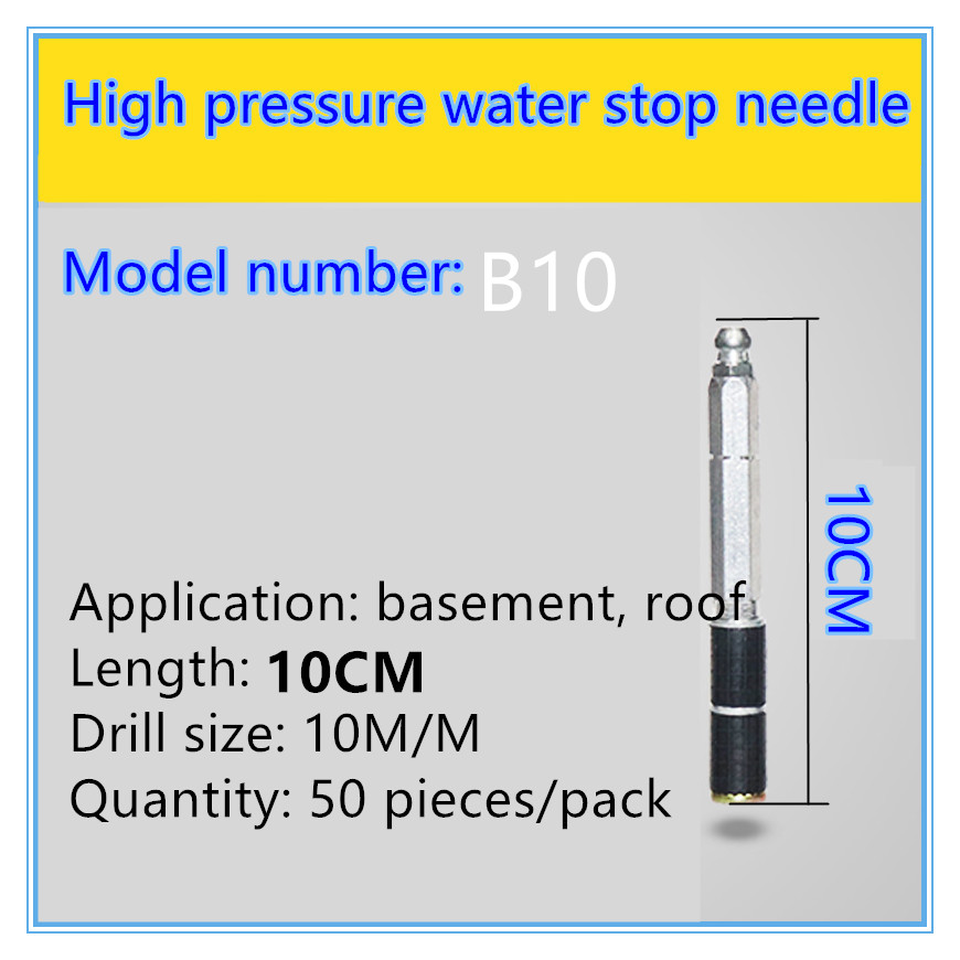 BABEDUO Aluminum injection packers / injection ports 10x80mm for epoxy ...