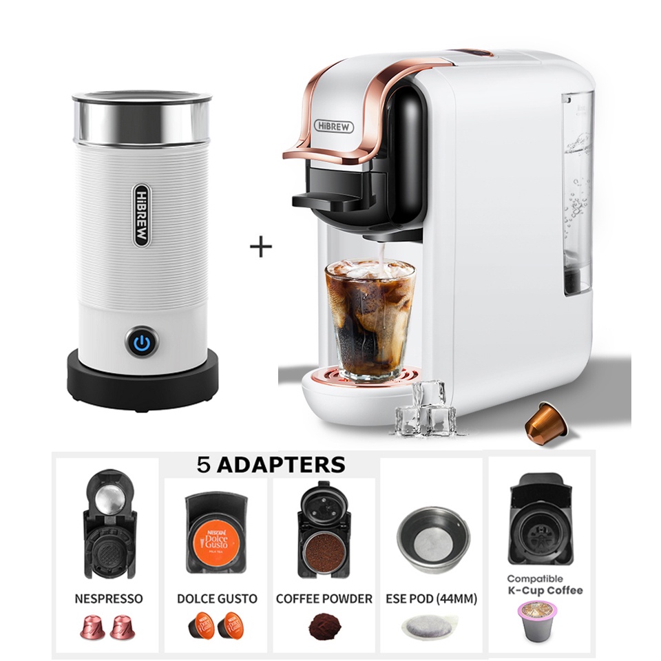 【factory outlet】 HiBREW 5 in 1 Multiple Capsule Expresso Machine for ...