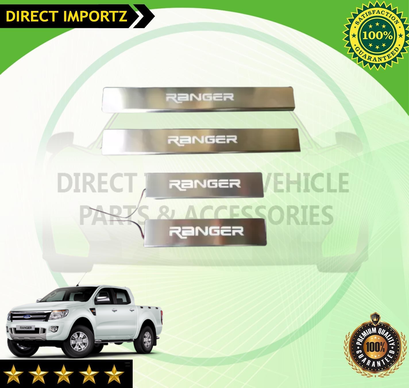 Ford Ranger T6 2012 - 2015 OEM Side Step Sill or Door Step Sill with ...