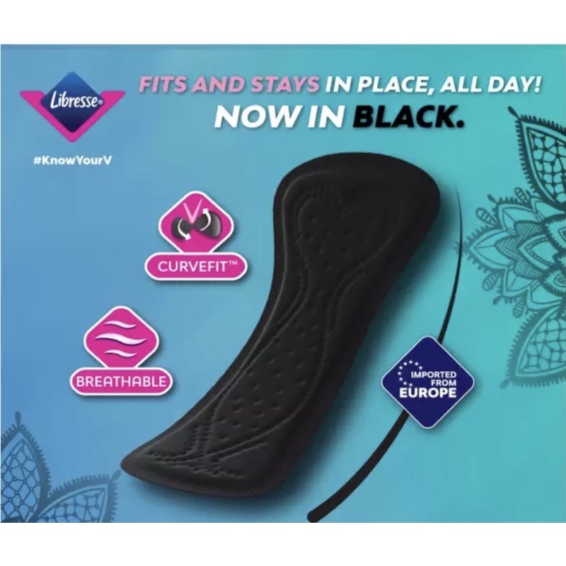 Libresse Dailies Style Slim Black Liners 30s | Lazada PH