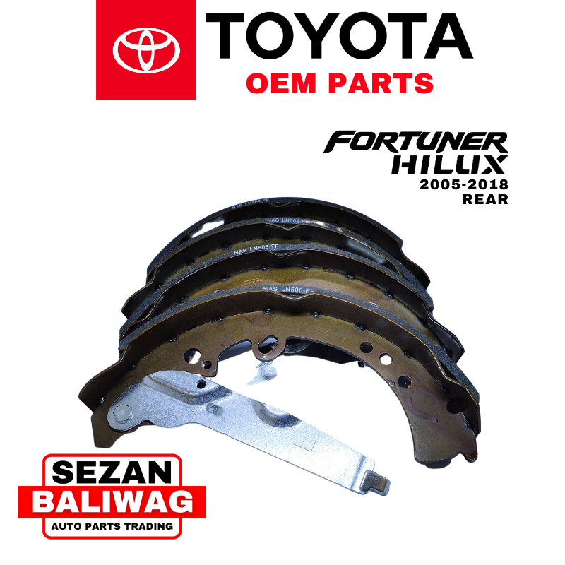 OEM BRAKE SHOE SET TOYOTA FORTUNER HILUX 2005-2022 04495-0K120 | Lazada PH