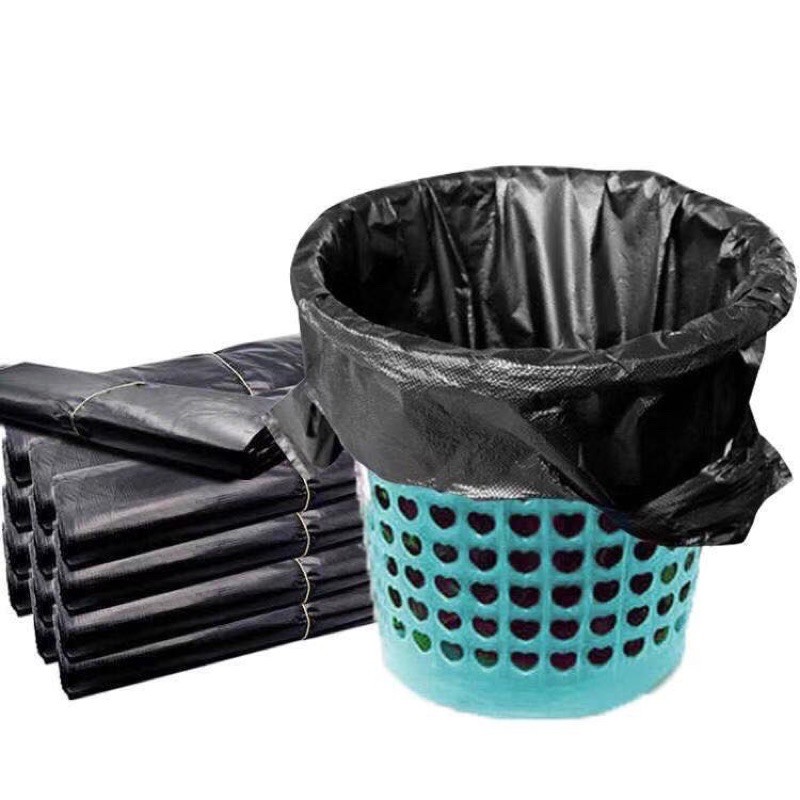 50pcs garbage sorting bag Black extra-thick Disposable kitchen garbage ...