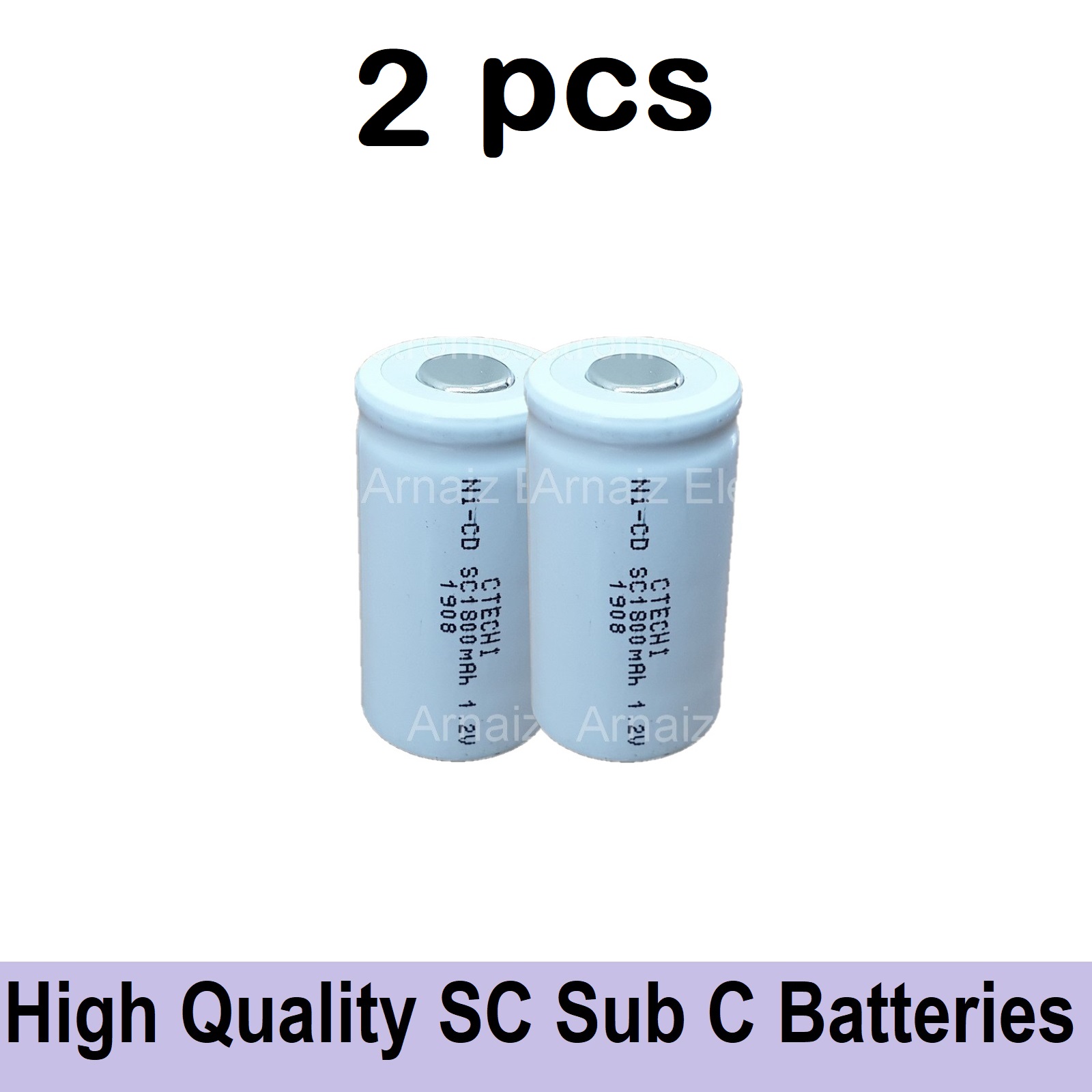 2-20pcs Screw Driver Electric Drill SC Batteries 1.2V 1800mah Sub C Ni ...