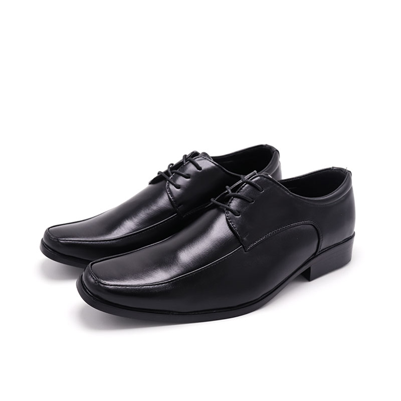 Across Leather Black Shoes for Men Formal/School/Office (AM-15) | Lazada PH