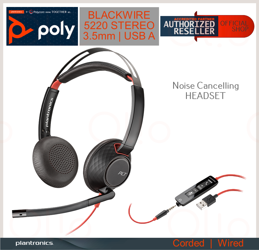 POLY 5200 HEADSETS (PLANTRONICS BLACKWIRE C5210 | C5220) Noise ...