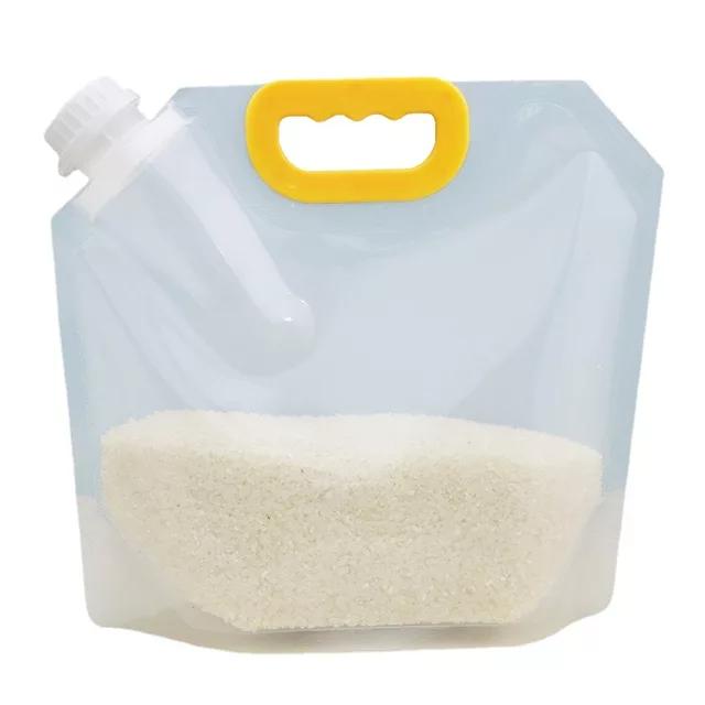 1L Transparent Grain Storage Suction Bags, Reusable Stand Up Food ...