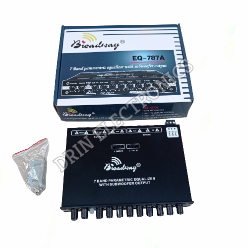 7 Band Parametric Car Equalizer With Subwoofer Output EQ-787A Original ...