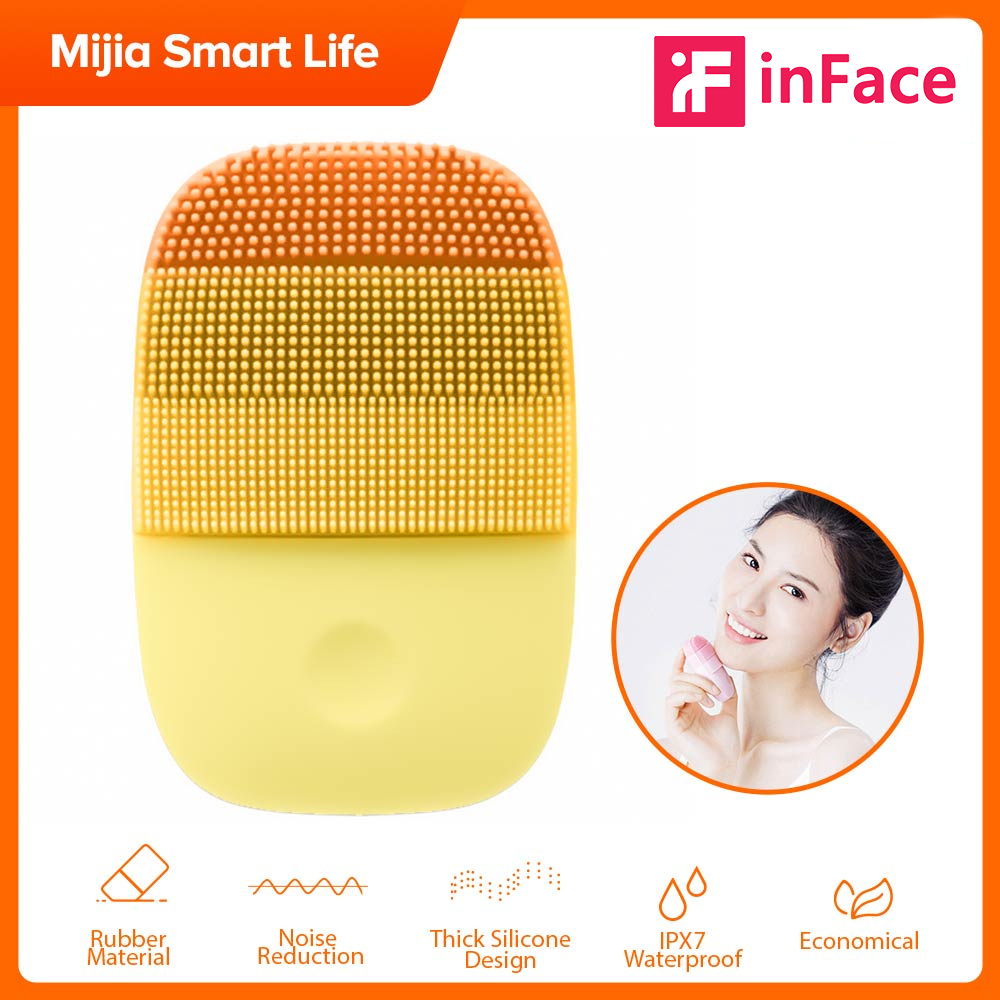 InFace Sonic Facial Cleanser Device Skin Care IPX7 Waterproof Vibrating ...