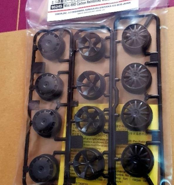 Tamiya Mini 4WD Carbon Reinforced Wheel Set (Low Profile) | Lazada PH