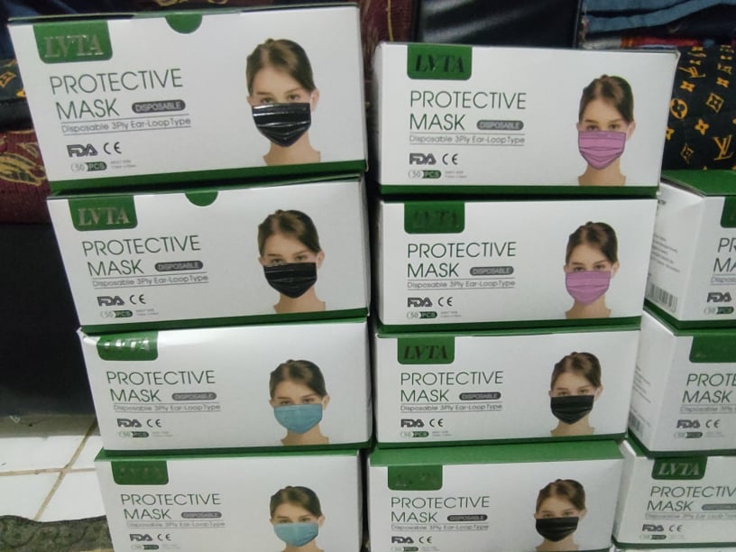 50 PCS DISPOSSABLE FACE MASK ORIGINAL FACEMASK GOOD MANNER MASK ...