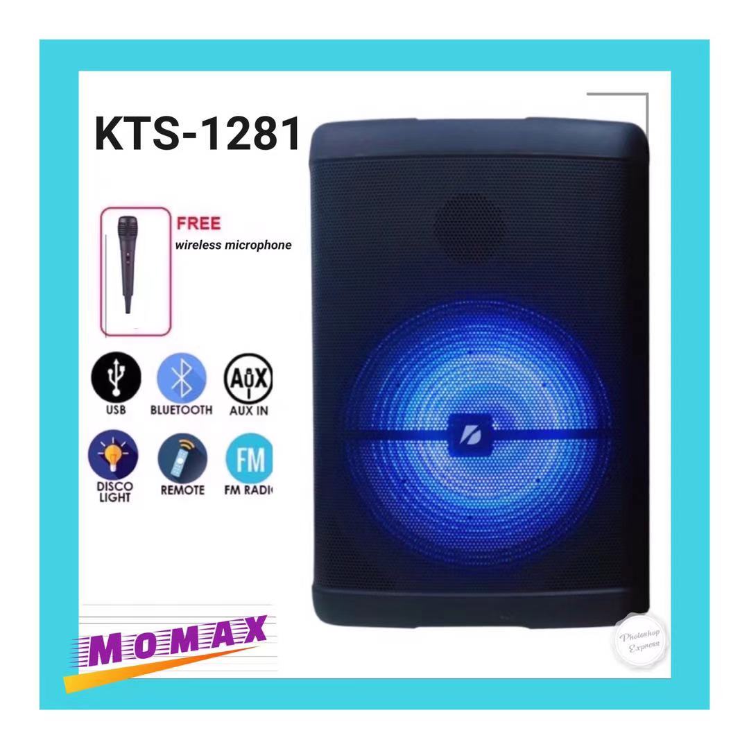 KTS-1281 15 inch Super Bass Karaoke portable subwoofer wireless ...